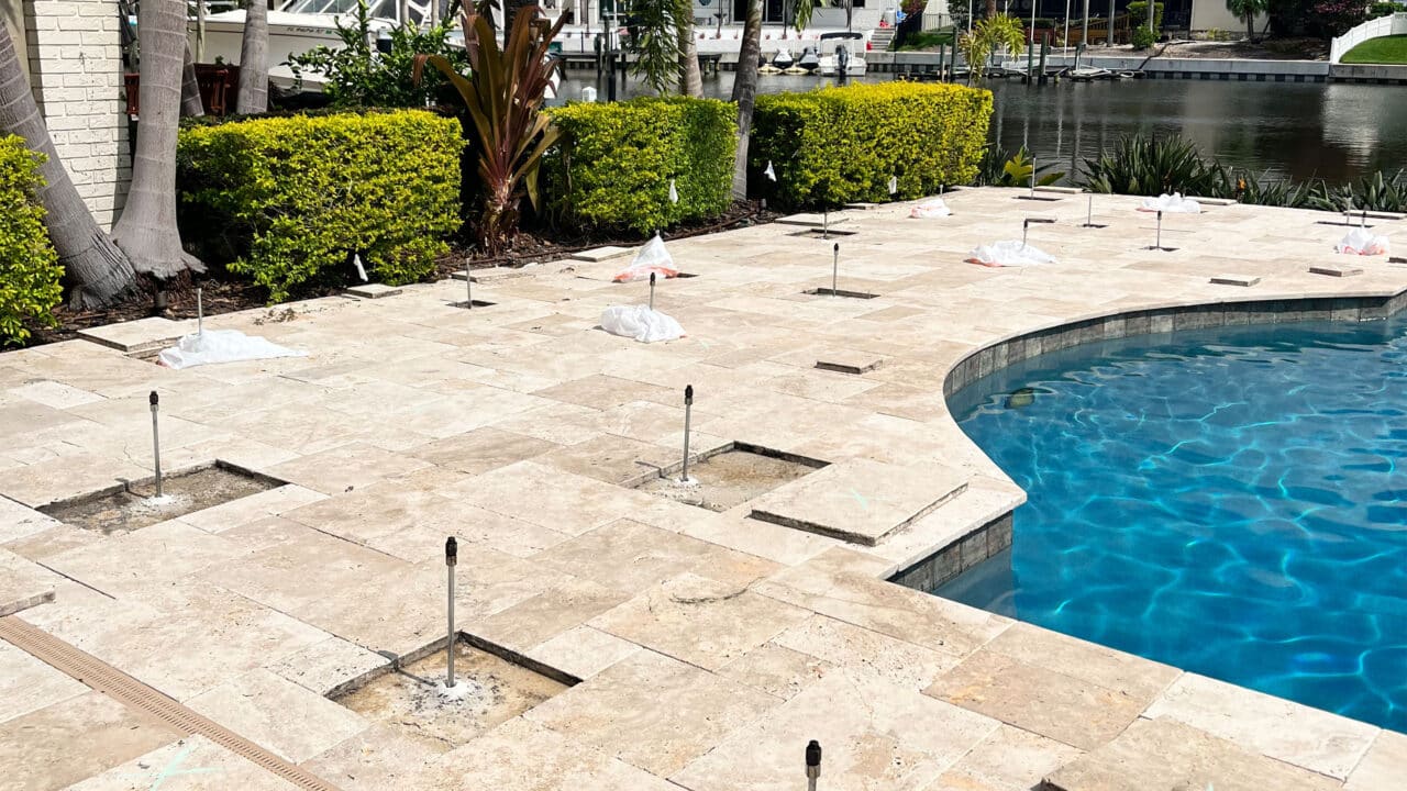 Tampa Pool Deck Leveling & Soil Stabilization | Helicon Project